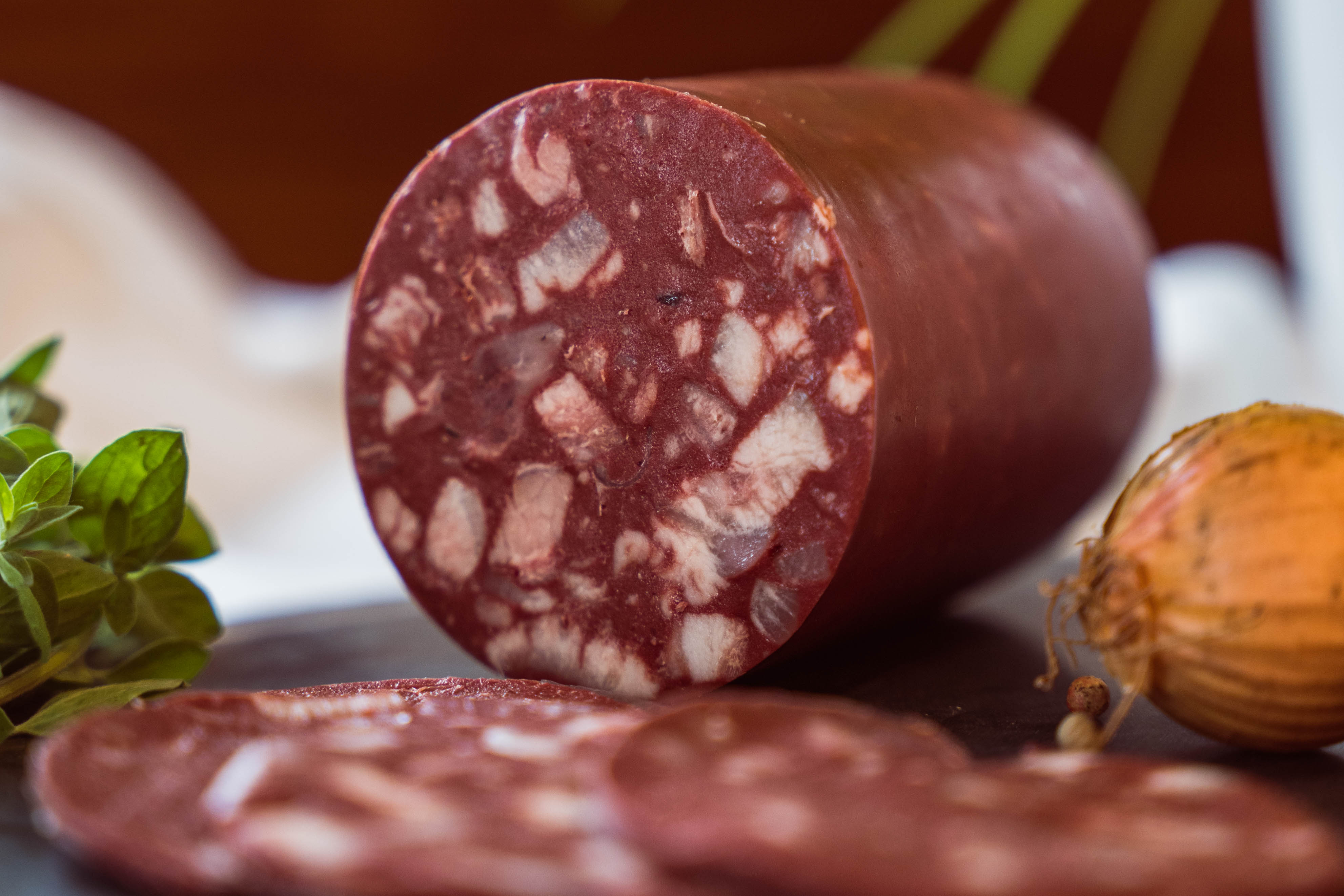 Presssack rot (Portionswurst) | Landmetzgerei Weisenhorn GmbH